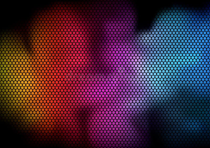 Rainbow Background with Grid Pattern Stock Vector - Illustration of ...