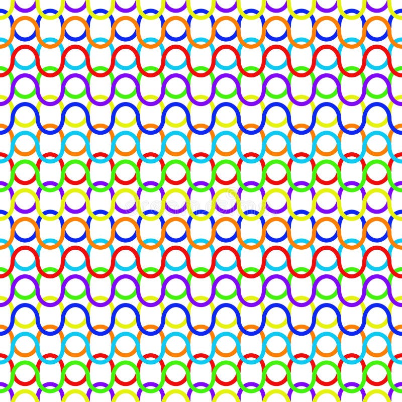 Rainbow Background Seamless Serrated Wave Line Fabric Pattern Colorful ...