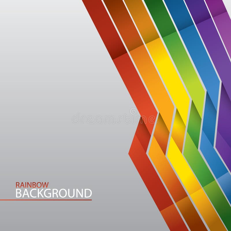 Rainbow Background. Vector Illustration Decorative Design Stock Vector ...
