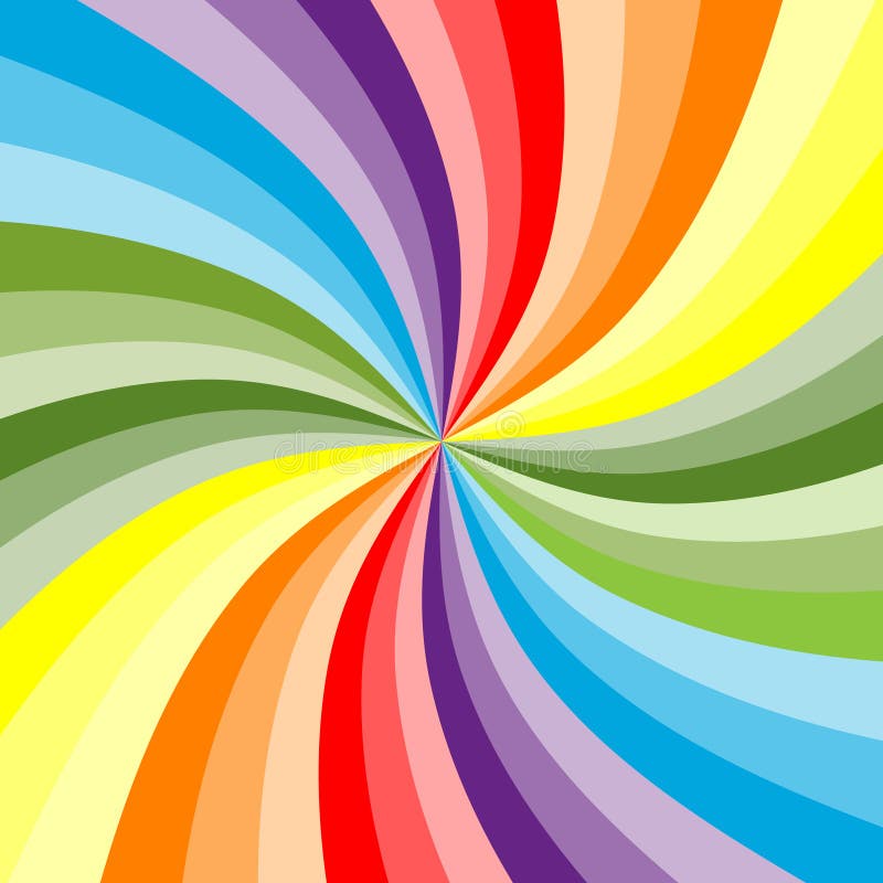 Rainbow ray background stock illustration. Illustration of decoration ...
