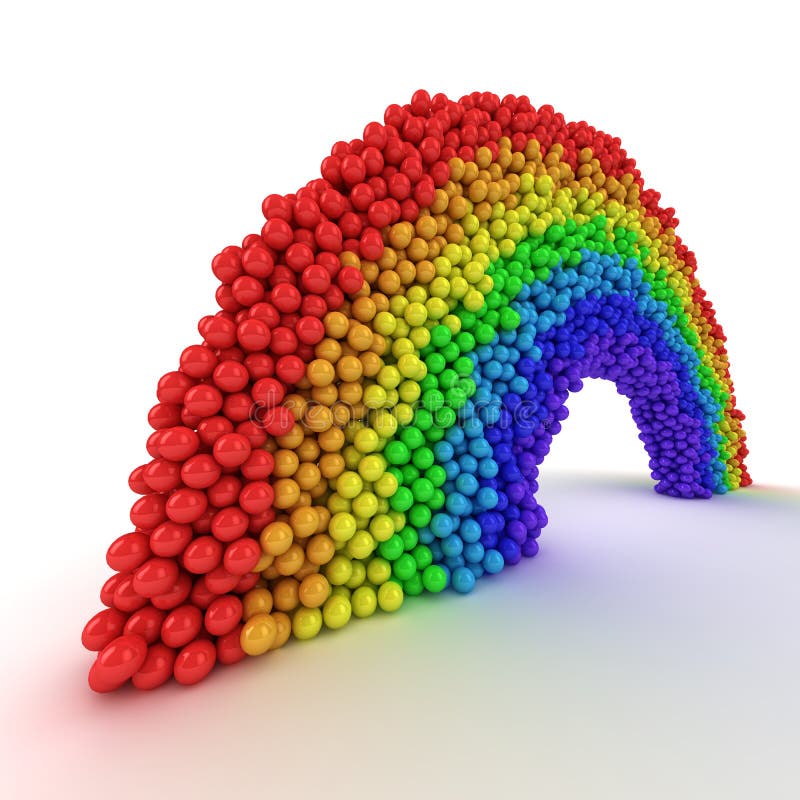 Rainbow From Balls Picture. Image: 25158785