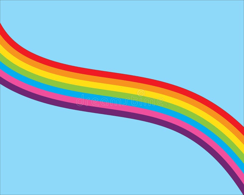 Rainbow banner vector stock vector. Illustration of green - 139673685