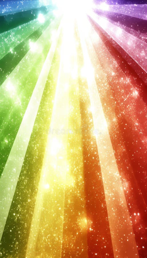 Rainbow Beams Burst, a Vibrant and Cheerful Gradient Background with ...
