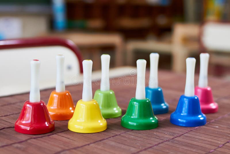 Rainbow Bells Musical Scale Stock Photo - Image of education, material ...