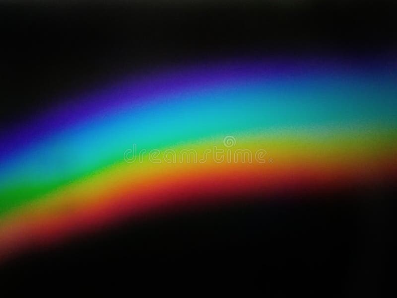 Photography of Rainbow. Rainbow on Black Background. Abctract Web ...