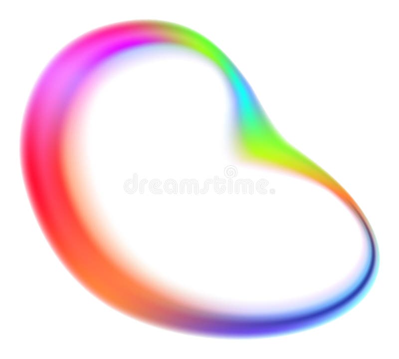 Rainbow Blob Shape Color Gradient Stock Vector - Illustration of ball ...
