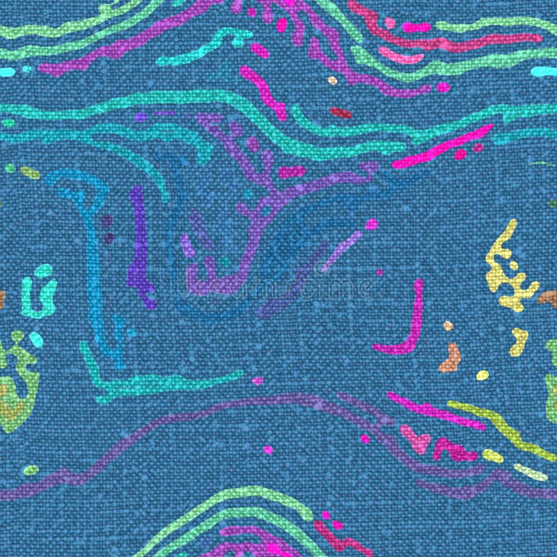 Rainbow Boho Tie Dye Mottled Linen Texture Background. Seamless ...