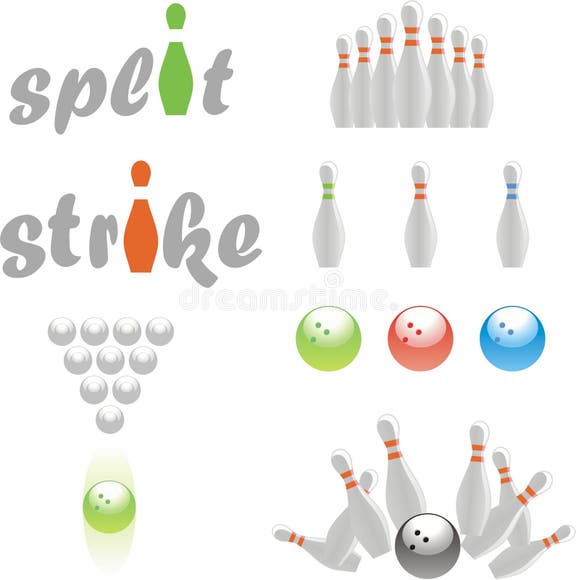 Bowling Split Stock Illustrations – 682 Bowling Split Stock ...