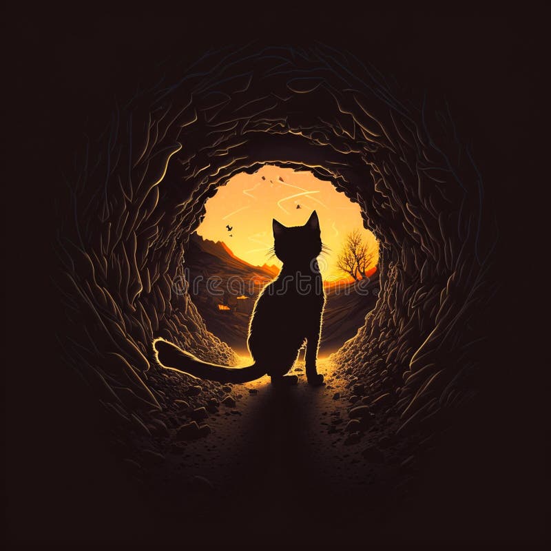 Rainbow Bridge Rainbow Cat Death Rainbow Cute Cat Tunnel GENERATIVE AI ...