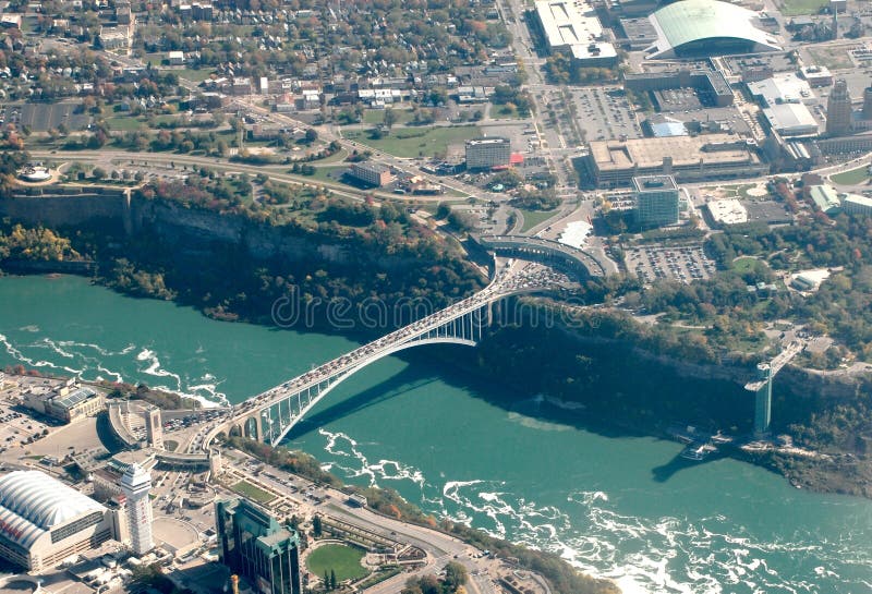 Niagara Falls - Rainbow Bridge Stock Photo - Image of boat, travel: 4565164