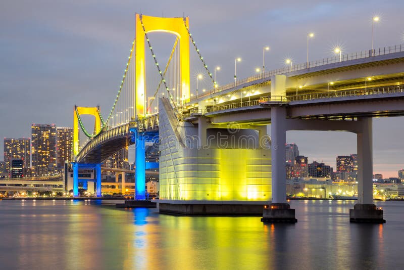 Rainbow bridge Tokyo stock image. Image of architecture - 35895559