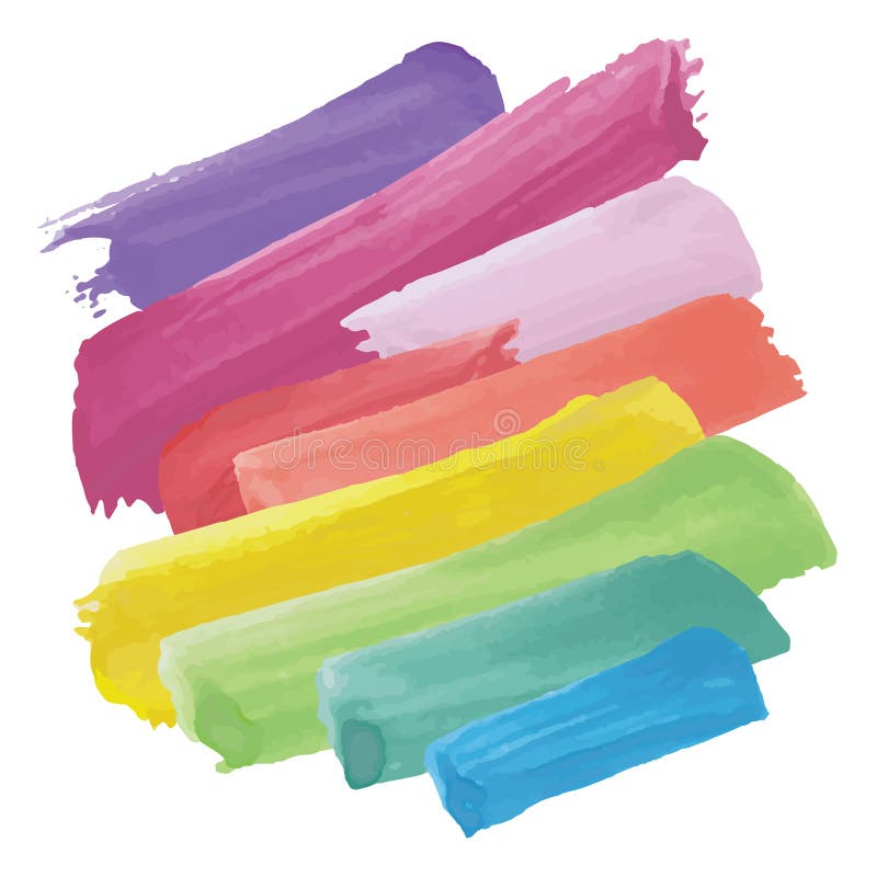 Rainbow brush strokes stock vector. Illustration of orange - 146235167 Rainbow brush strokes stock vector. Illustration of orange - 146235167