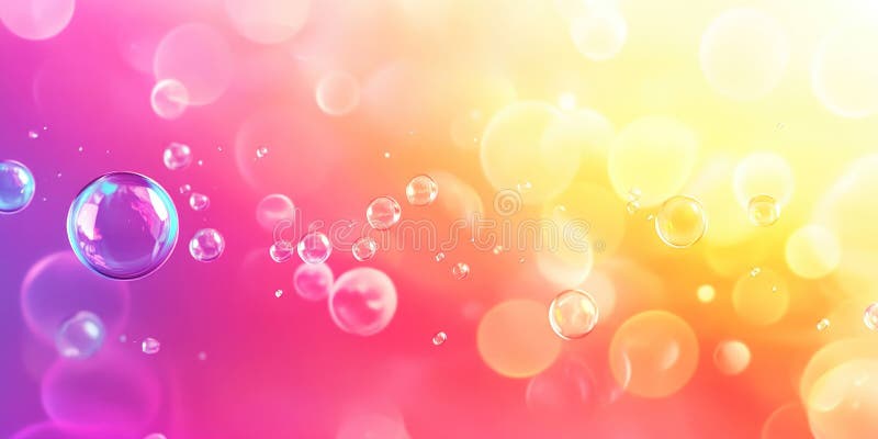 Rainbow Bubble Bokeh: Vibrant Color Gradients with Floating Soap ...