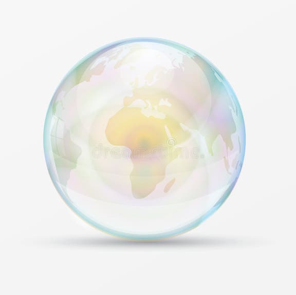 Rainbow bubble world map stock vector. Illustration of liquid - 87211167