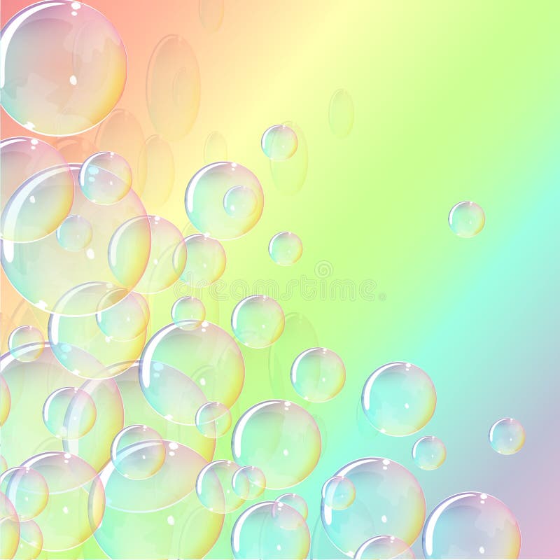 Rainbow bubbles background stock vector. Illustration of vector - 245927483