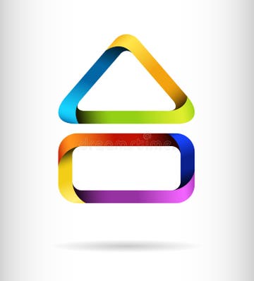 Rainbow Building Design Concept Stock Vector - Illustration of company ...