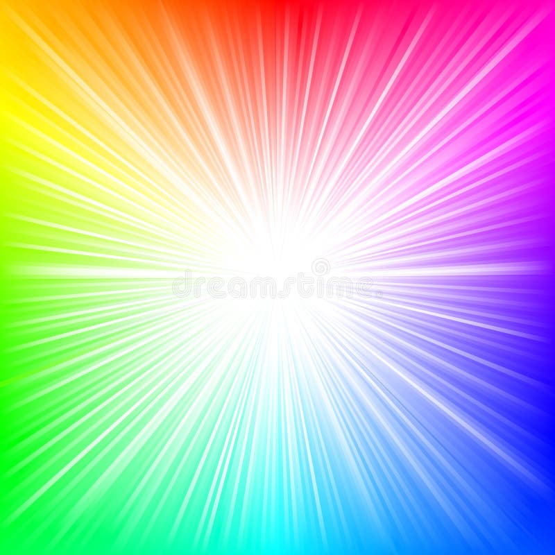 Rainbow burst stock vector. Illustration of illuminated - 19578253