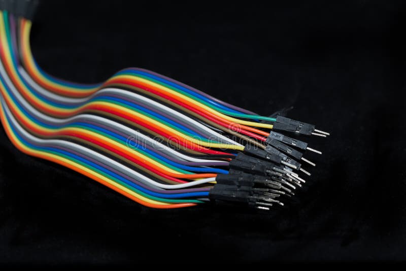 Rainbow cables stock image. Image of cat5, isolated, isdn - 5160457