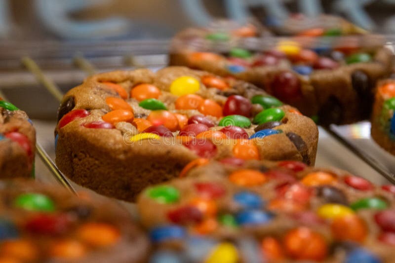 Rainbow Candies As a Cookie Topping Stock Photo - Image of baked ...