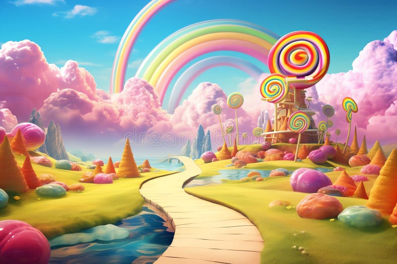 Candyland Rainbow Stock Illustrations – 449 Candyland Rainbow Stock ...