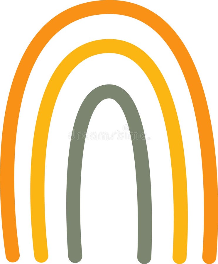 Rainbow Cartoon Icon stock vector. Illustration of symbol - 300415370