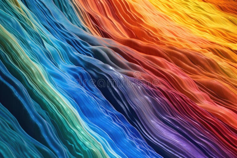 Rainbow Cascade: Dazzling Panorama Capturing a Cascading Waterfall ...