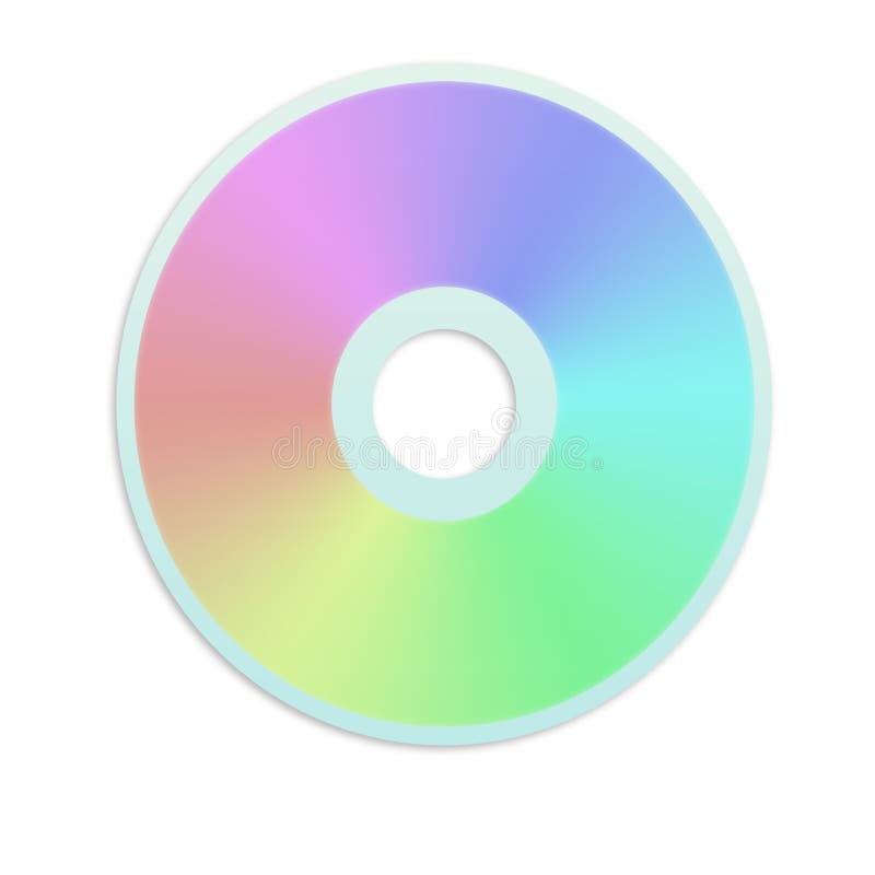 Rainbow cd stock illustration. Illustration of colored - 6708103