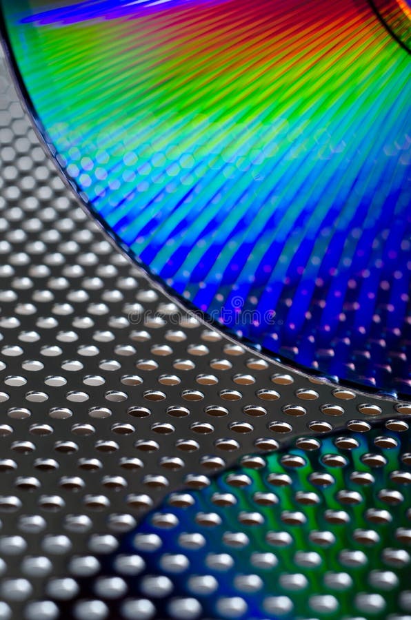 Rainbow on CD stock image. Image of cdrom, computers - 31737741