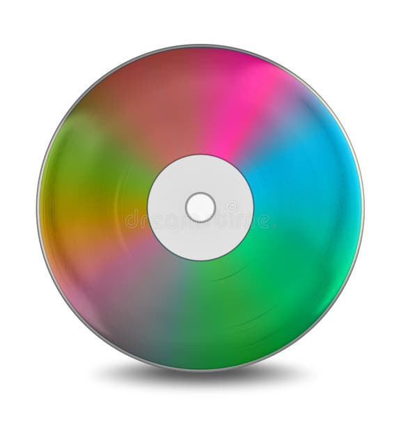 Rainbow cd disc stock illustration. Illustration of sphere - 18704090