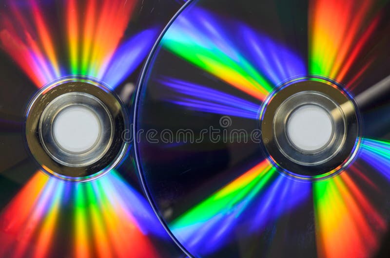 Rainbow cd dvd bluray stock photo. Image of bluray, beautifully - 64174652