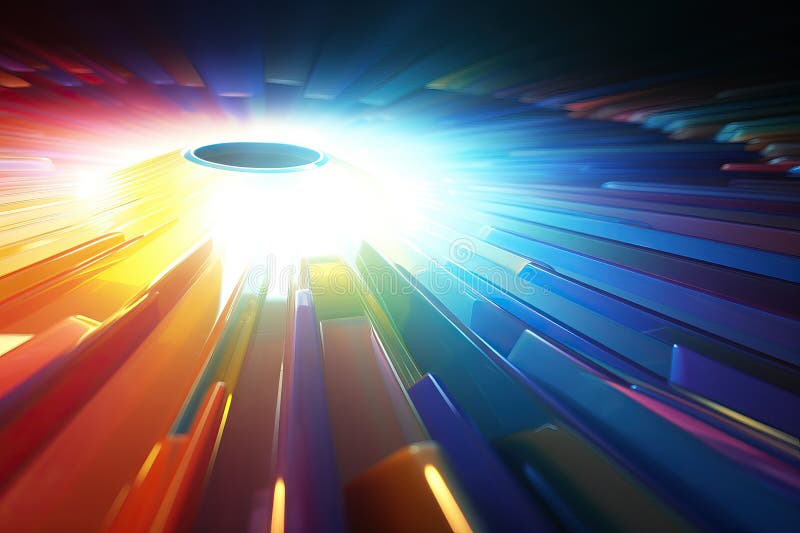 Rainbow CD Reflection Music Background Stock Illustration ...