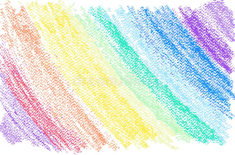 Rainbow Chalk Abstract Vector Background. Stock Vector - Illustration ...