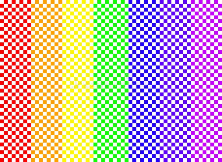 Rainbow Checkerboard stock illustration. Illustration of checks - 12334076