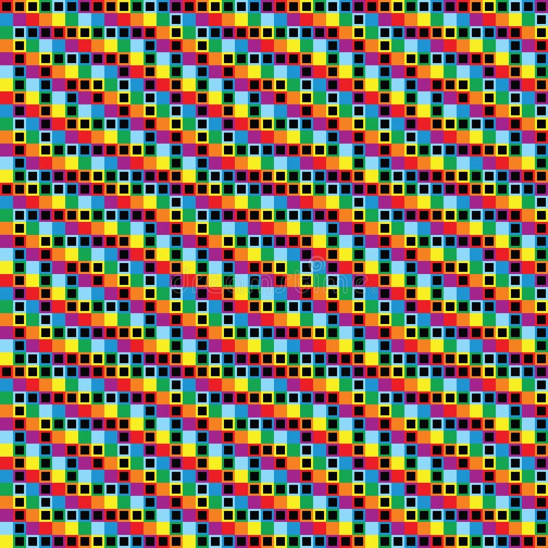 Rainbow Checkered Background Stock Vector - Illustration of design ...