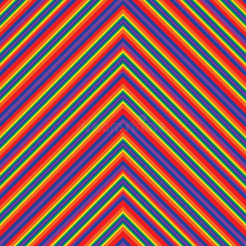 Rainbow Chevron Diagonal Stripes Seamless Pattern Background Stock ...