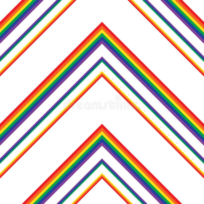 Rainbow Chevron Diagonal Stripes Seamless Pattern Background Stock ...