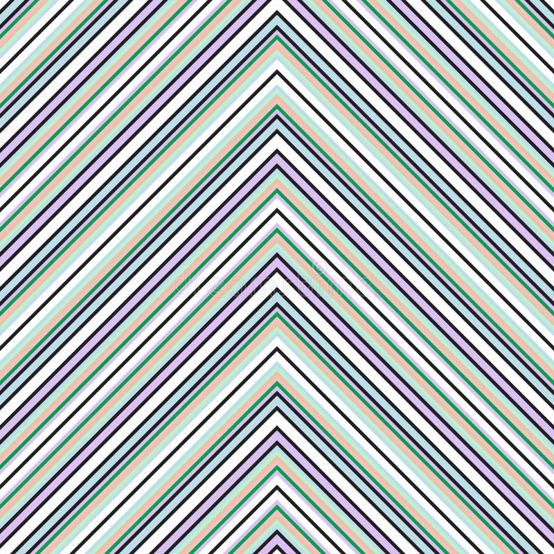 Rainbow Chevron Diagonal Stripes Seamless Pattern Background Stock ...