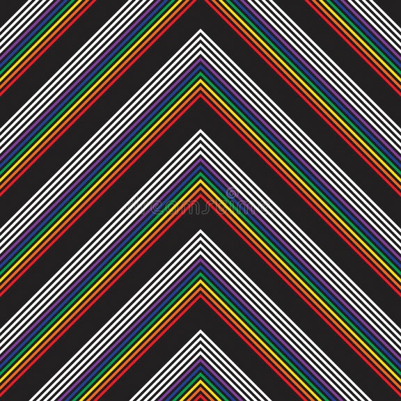 Rainbow Chevron Diagonal Stripes Seamless Pattern Background Stock ...