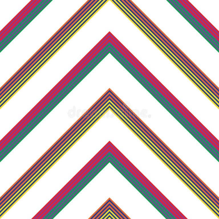 Rainbow Chevron Diagonal Stripes Seamless Pattern Background Stock ...