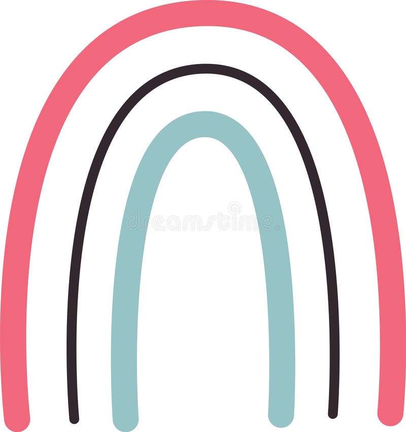 Rainbow Childish Icon stock vector. Illustration of design - 307529551