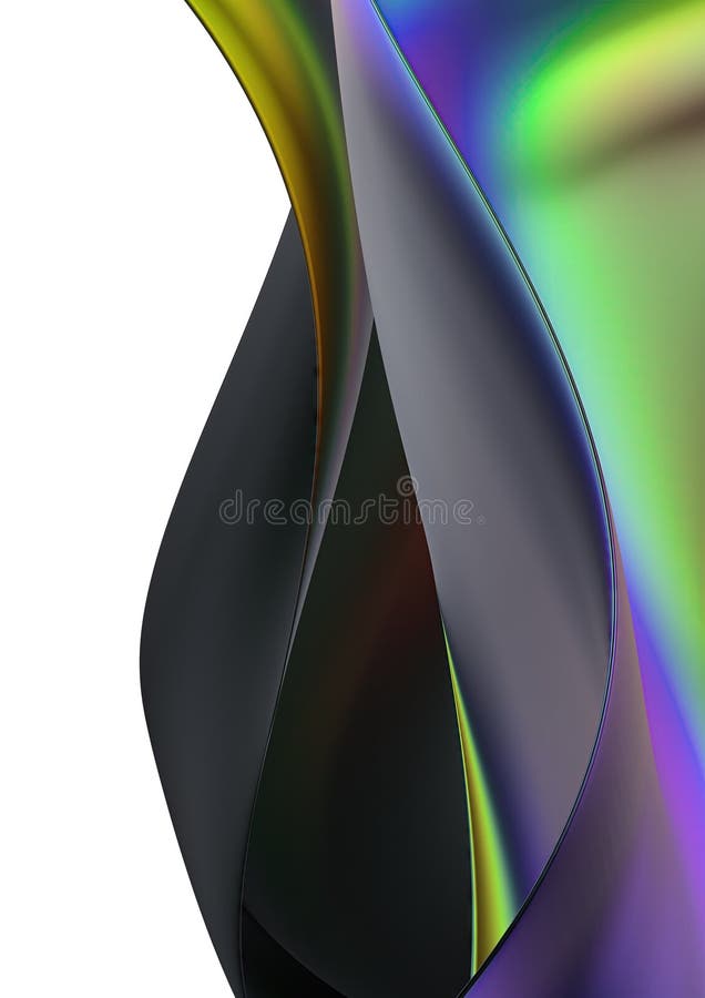 Rainbow in Chrome Thin, Sharp and Wide Metal Plate Abstract, Dramatic ...