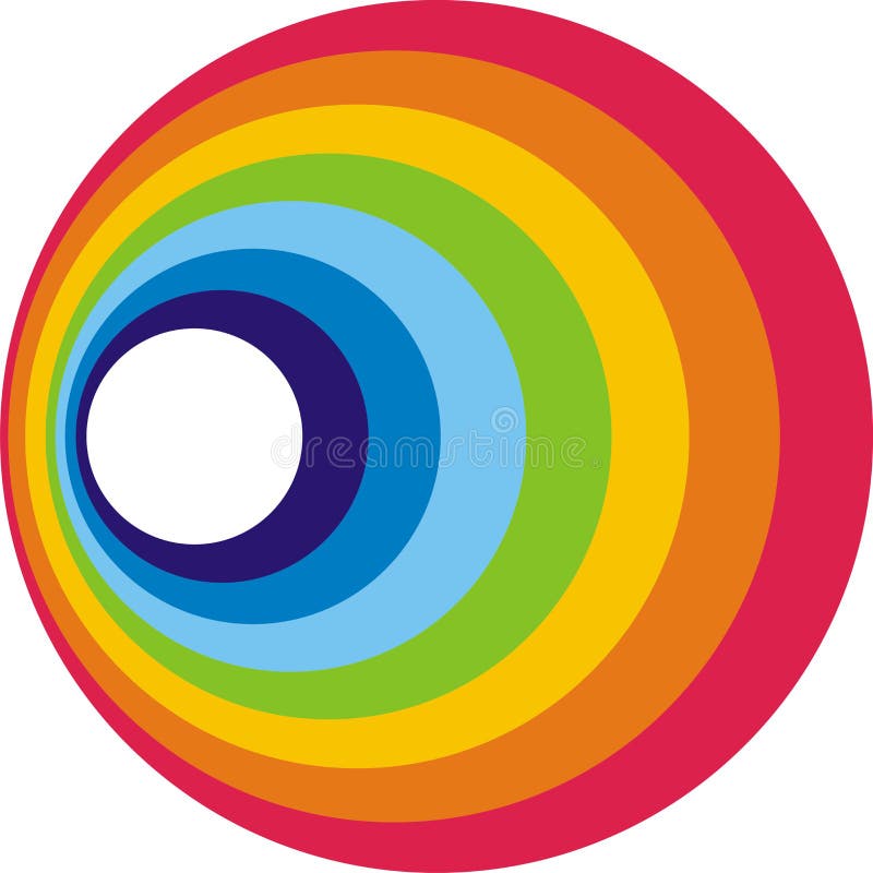 Rainbow swirl stock vector. Illustration of blue, coloured - 6370770