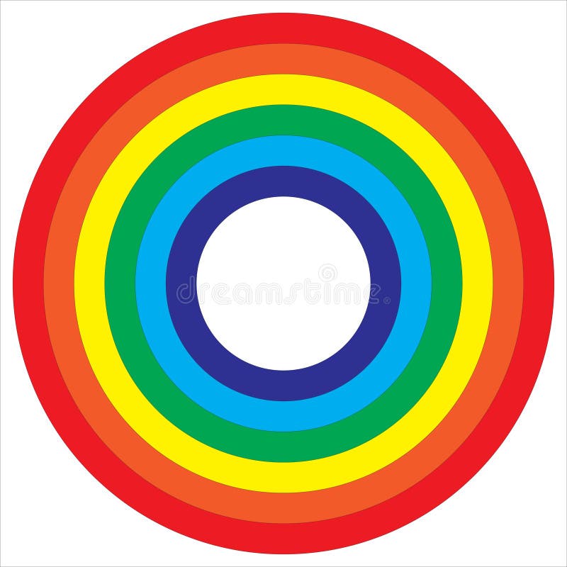 Rainbow Circle Background stock vector. Illustration of bright - 276667072