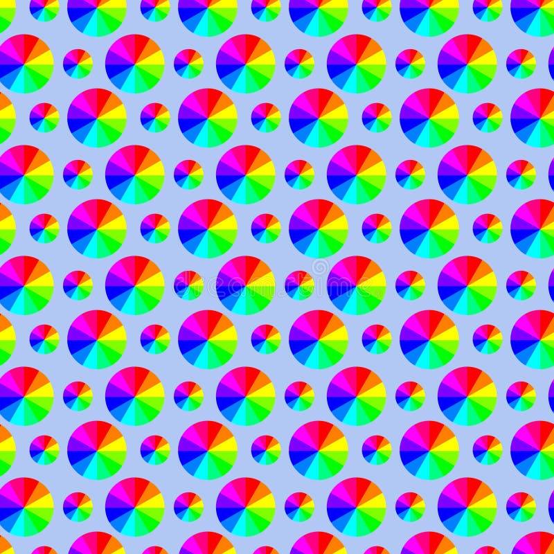 Rainbow circle pattern stock illustration. Illustration of abstract ...