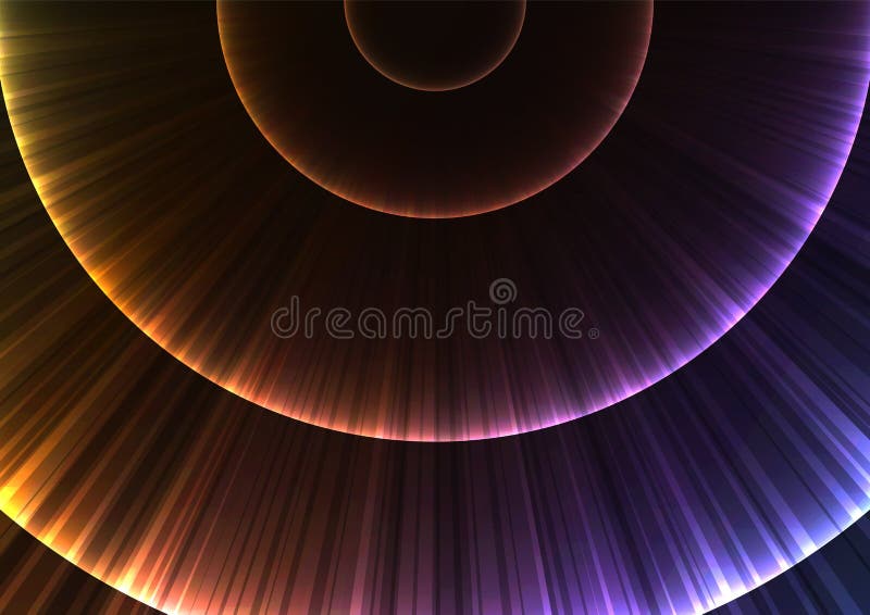 Rainbow Circle Radiation Abstract Line Layer Background Stock Vector ...