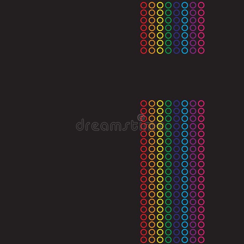 Rainbow Circles Layout stock vector. Illustration of element - 7429907
