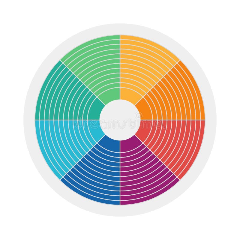 Rainbow Circular Color Spectrum Vector Design Element Stock ...