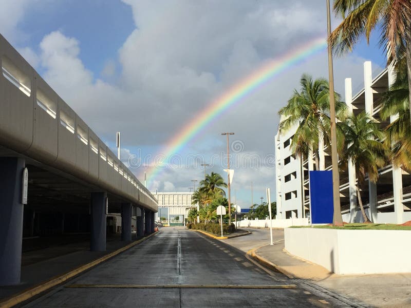 Rainbow in the City stock photo. Image of rainbow, city - 49563350