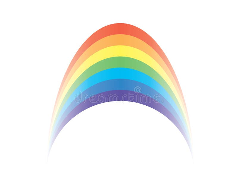Vector rainbow clip art stock vector. Illustration of modern - 42434499