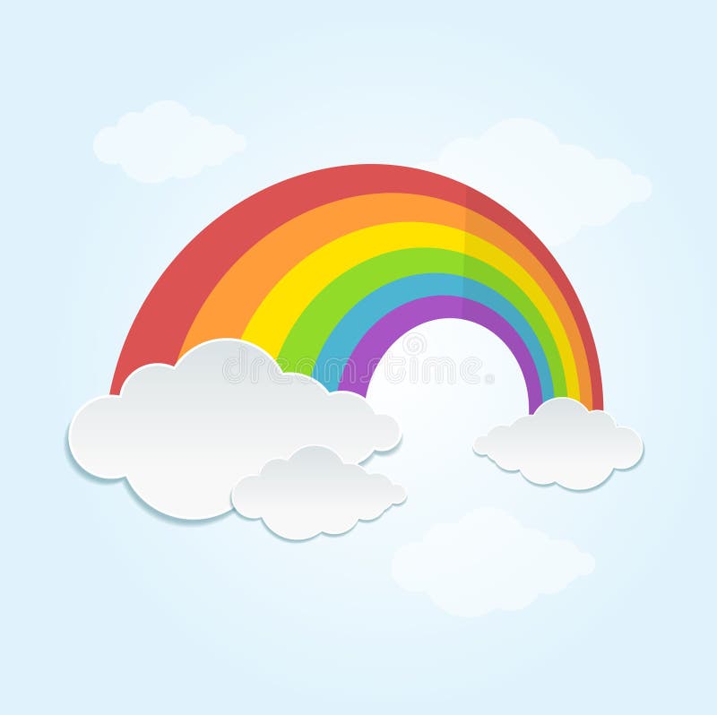 Cartoon Rainbow Sky Vector Stock Illustrations – 18,974 Cartoon Rainbow ...